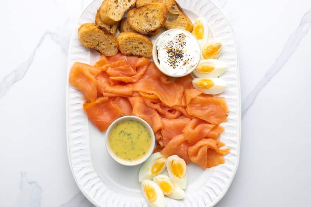 Easy Smoked Salmon Platter - Little Sunny Kitchen
