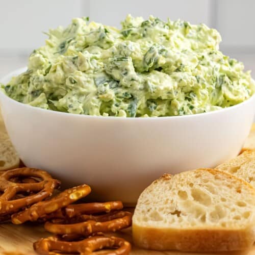 Cold Spinach Artichoke Dip - Little Sunny Kitchen