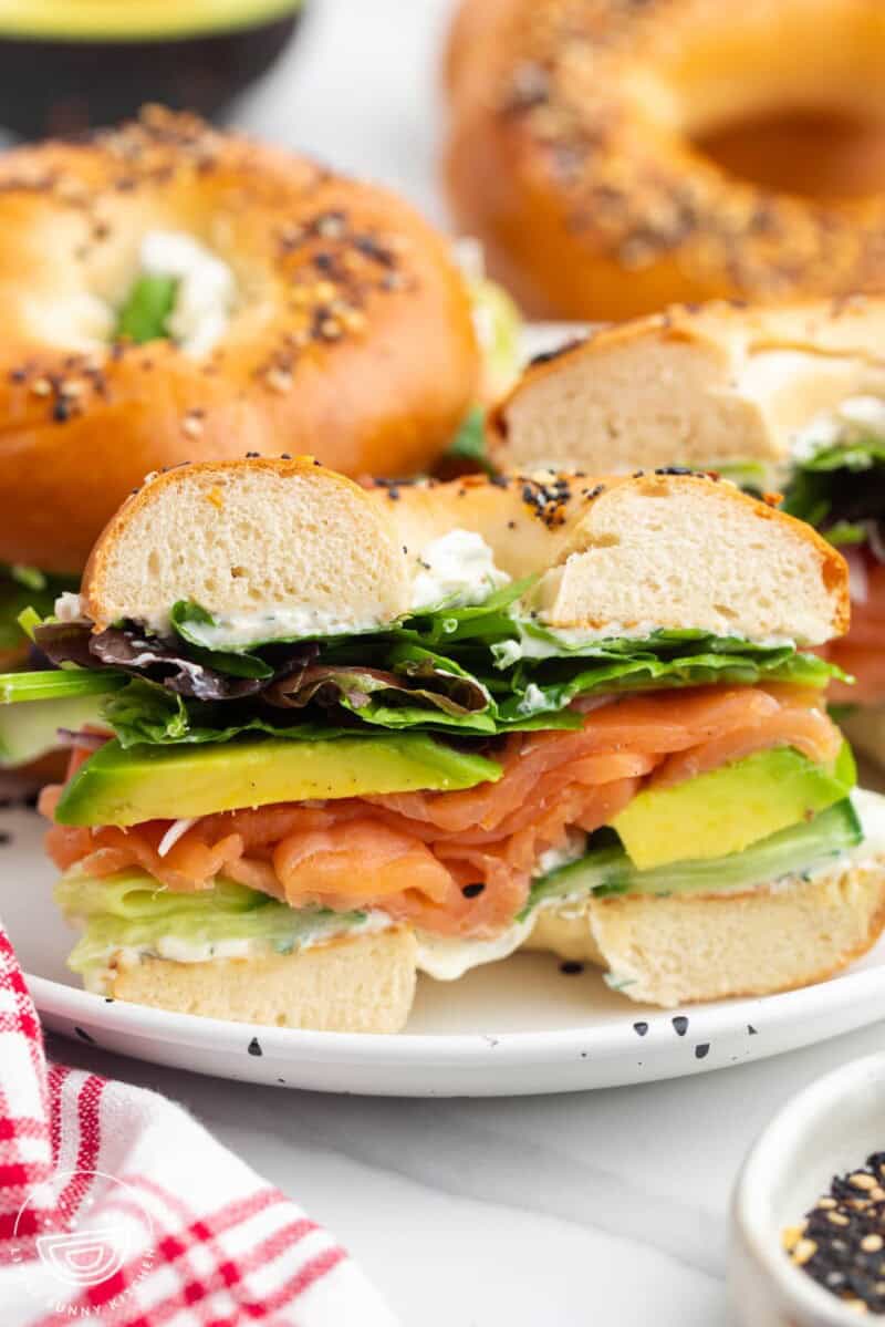 Smoked Salmon Bagel and Cream Cheese - Little Sunny Kitchen