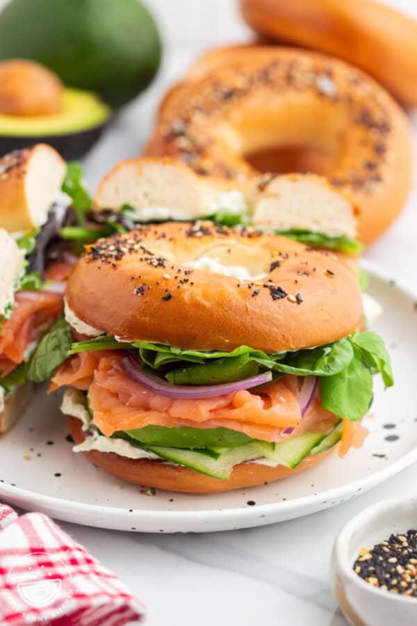 Smoked Salmon Bagel and Cream Cheese - Little Sunny Kitchen