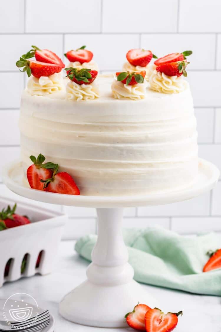 Strawberry Layer Cake - Little Sunny Kitchen
