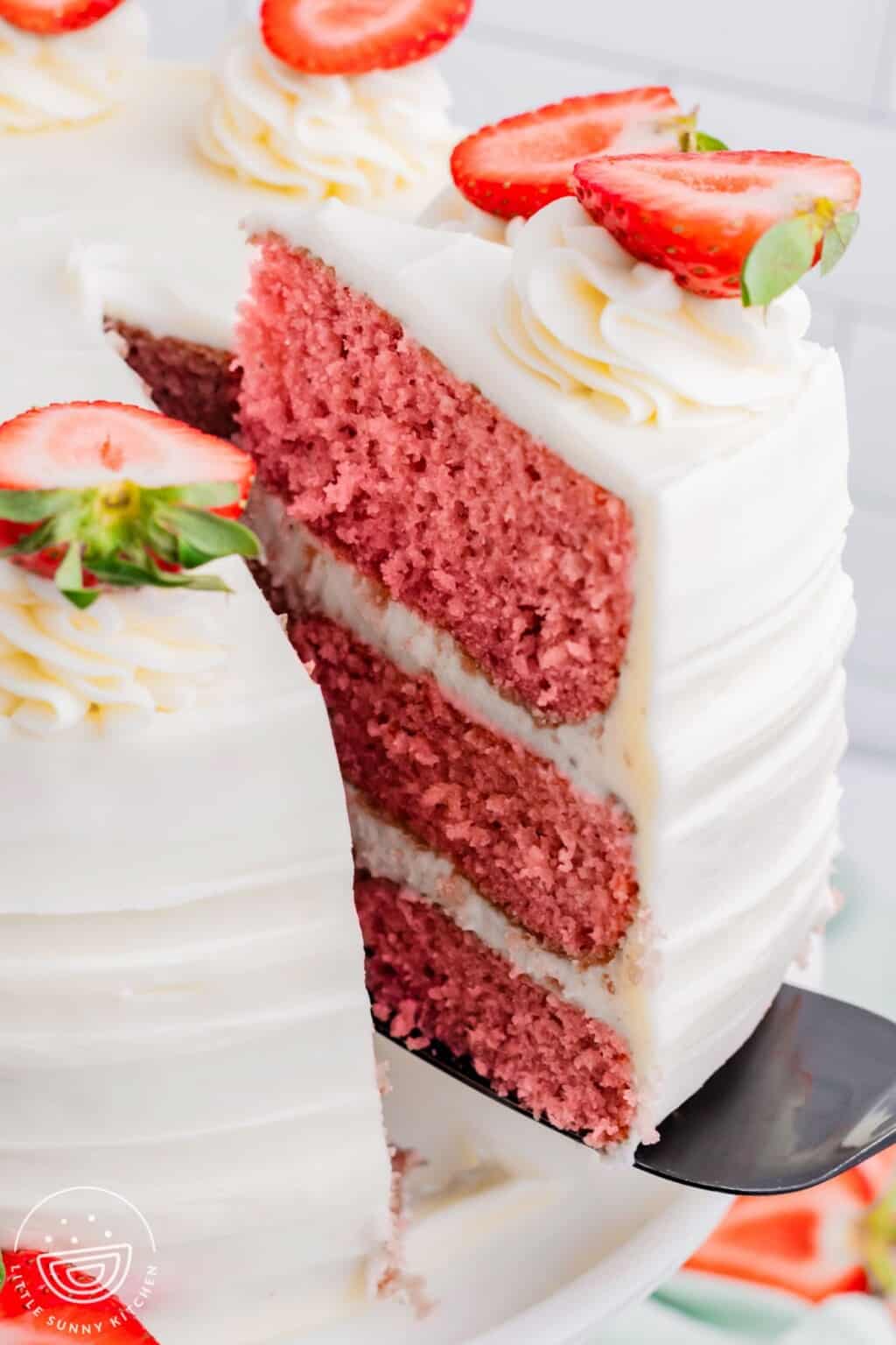 Strawberry Layer Cake - Little Sunny Kitchen