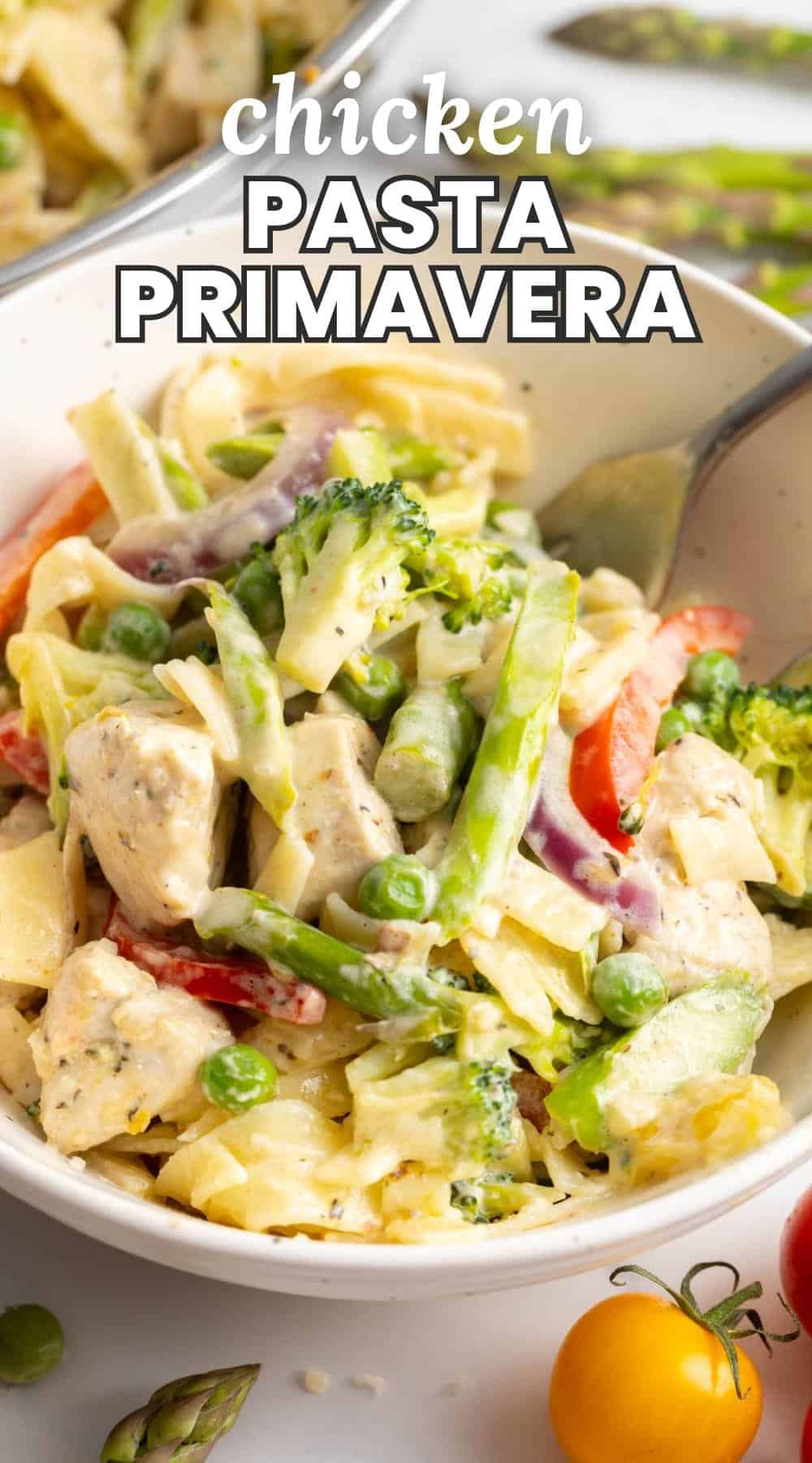 Chicken Pasta Primavera - Little Sunny Kitchen