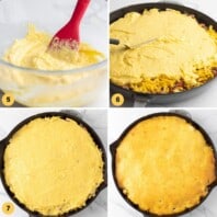 Skillet Cowboy Cornbread Casserole - Little Sunny Kitchen