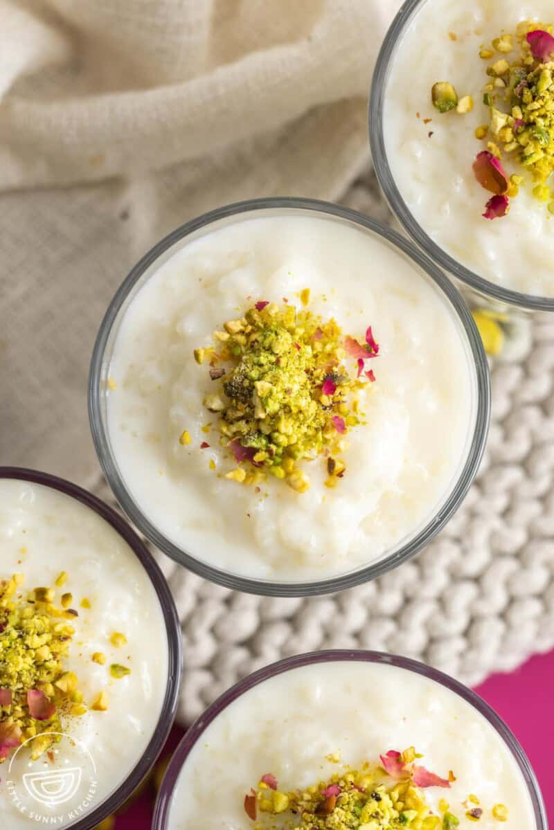 Creamy Lebanese Rice Pudding (Riz Bi Haleeb) - Little Sunny Kitchen