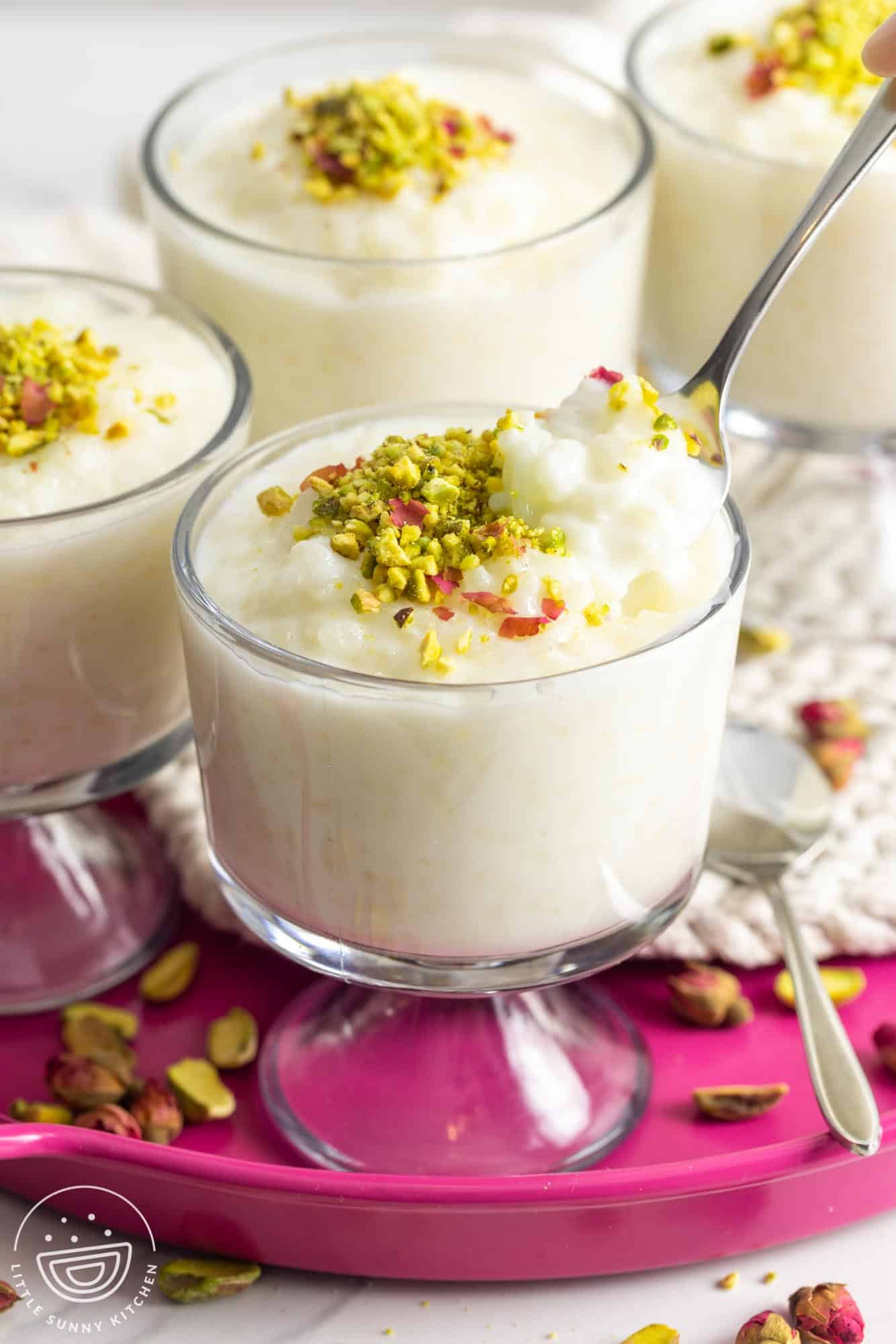 Creamy Lebanese Rice Pudding (Riz Bi Haleeb) - Little Sunny Kitchen