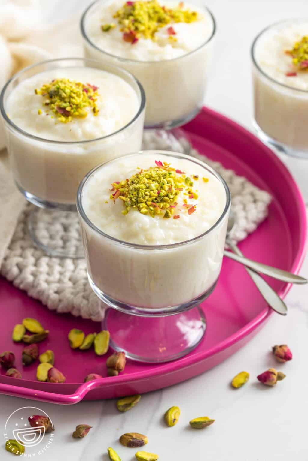 Creamy Lebanese Rice Pudding (Riz Bi Haleeb) - Little Sunny Kitchen
