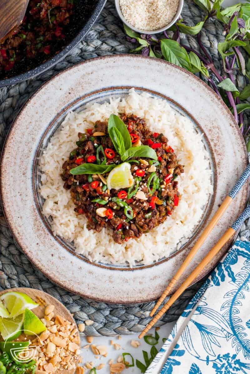 Pad Kra Pao (Thai Beef Stir Fry) - Little Sunny Kitchen