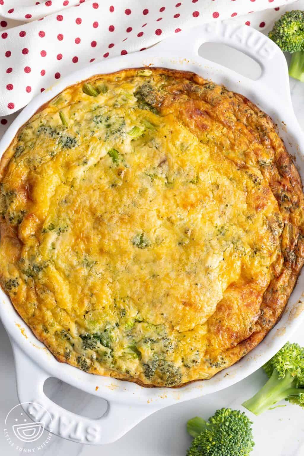 Bisquick Impossible Quiche - Vegetarian - Little Sunny Kitchen