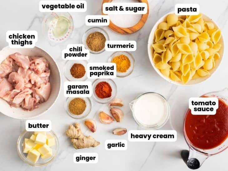 Butter Chicken Pasta - Little Sunny Kitchen