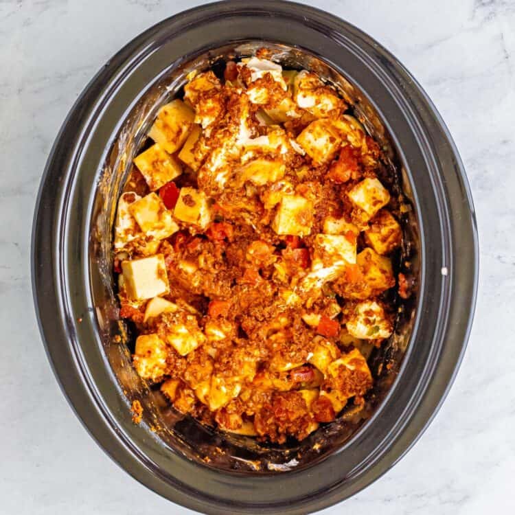 Slow Cooker Queso Dip - Little Sunny Kitchen