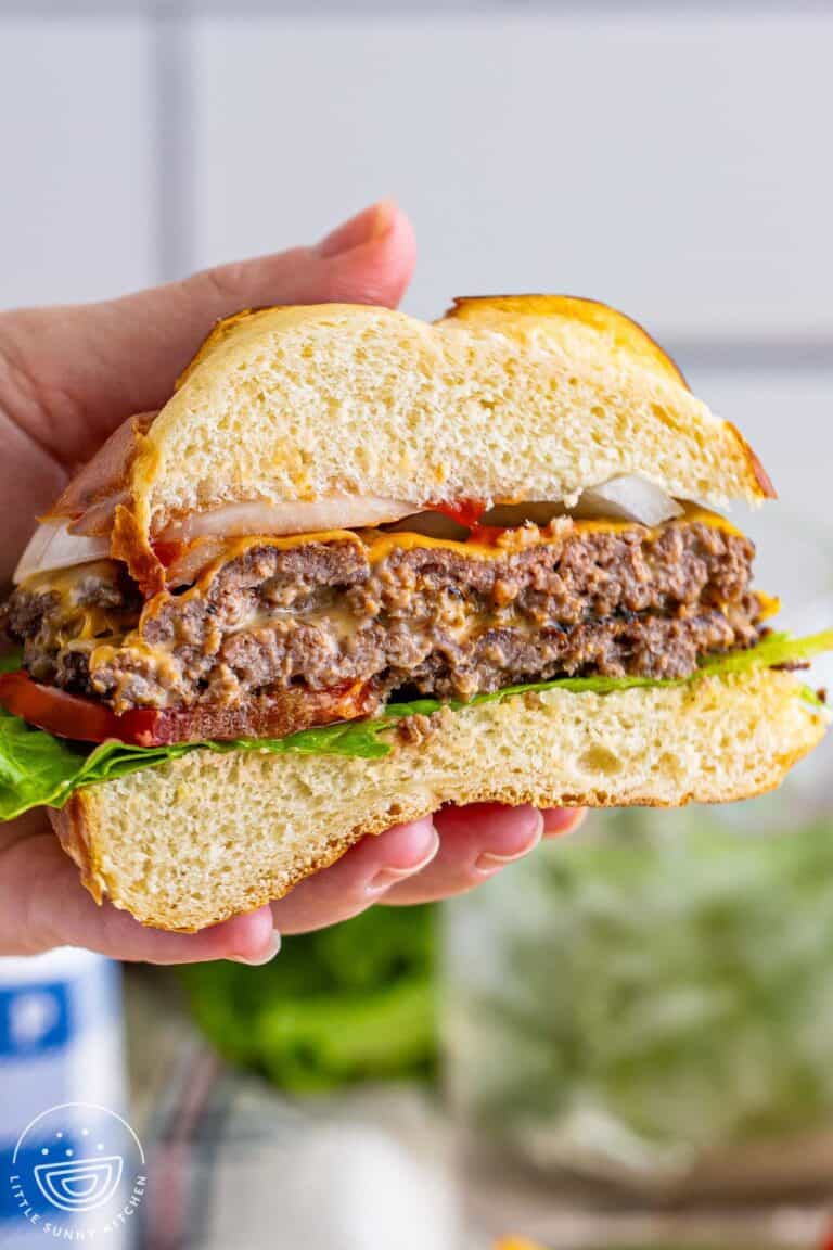 Easy Homemade Smash Burger Recipe - Little Sunny Kitchen