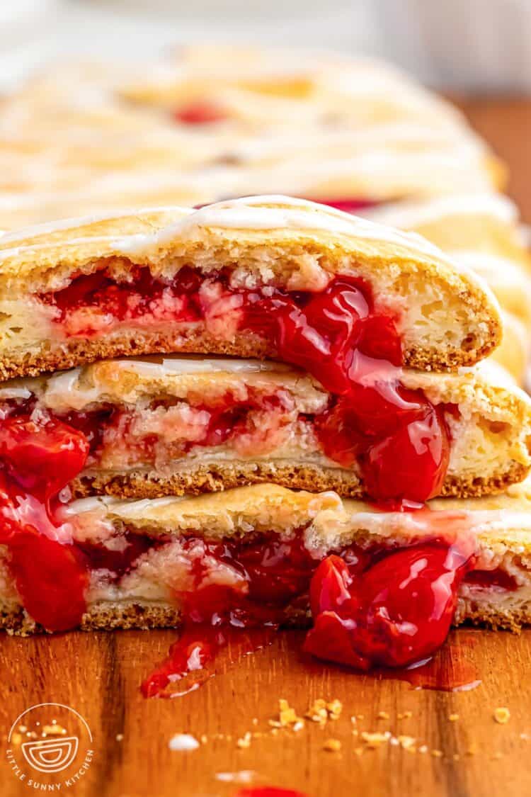 Easy Cherry Danish Braid - Little Sunny Kitchen