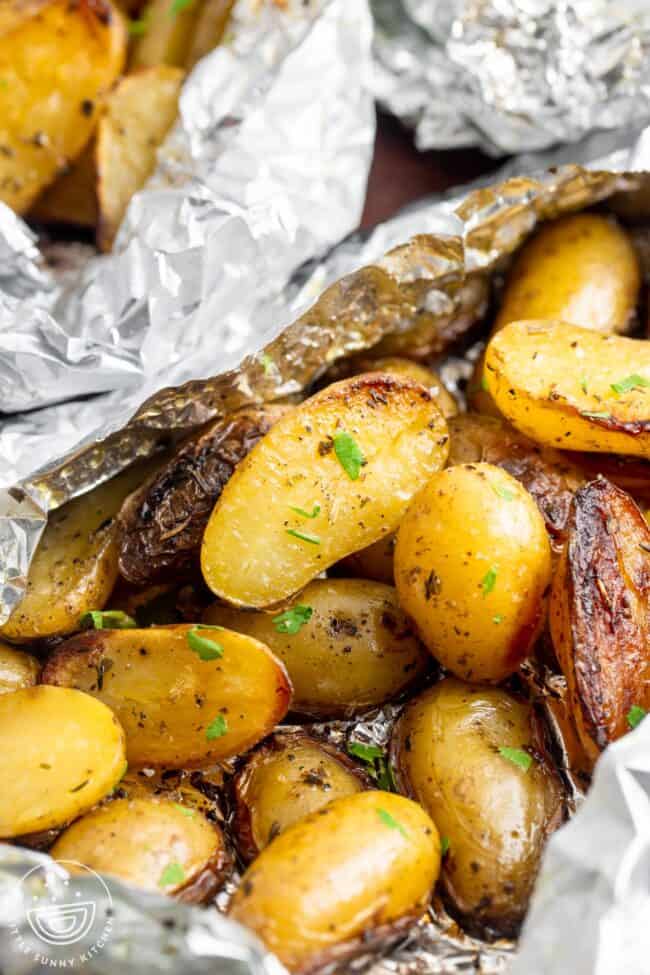 Easy Grilled Potatoes in Foil - Little Sunny Kitchen