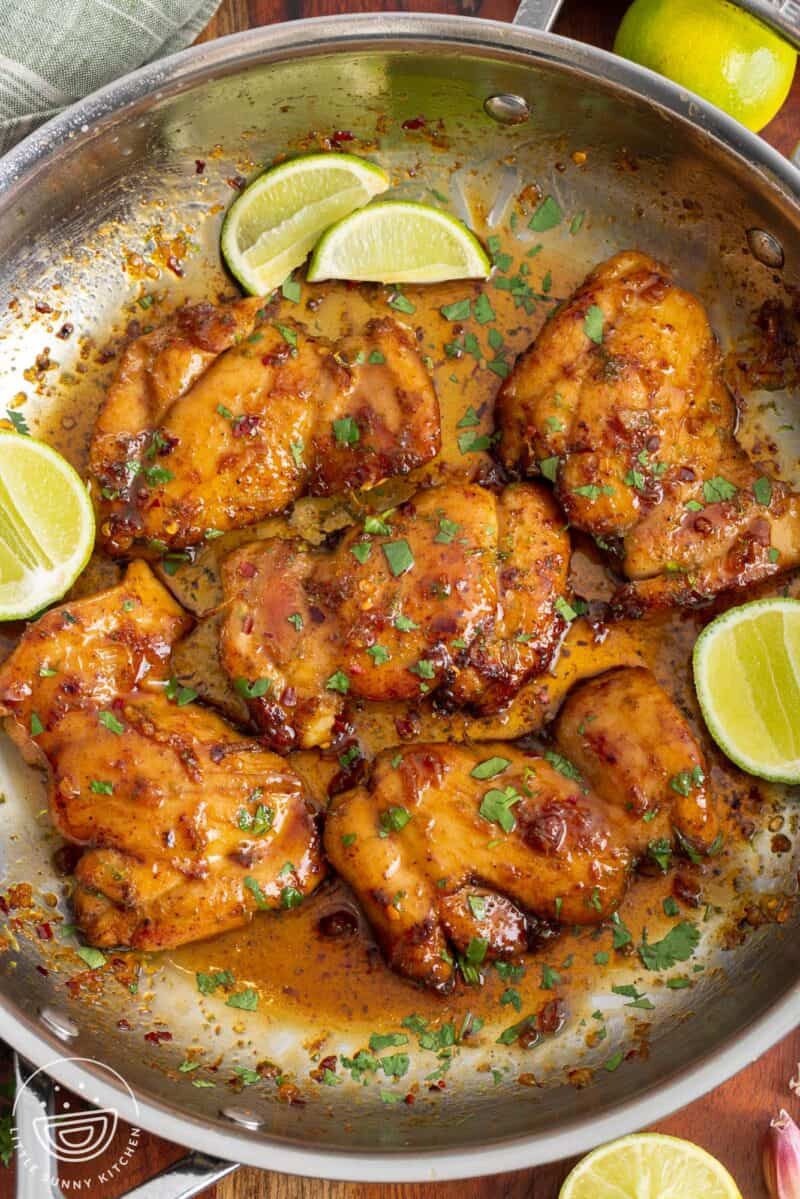 Stovetop Honey Lime Chicken Recipe - Little Sunny Kitchen
