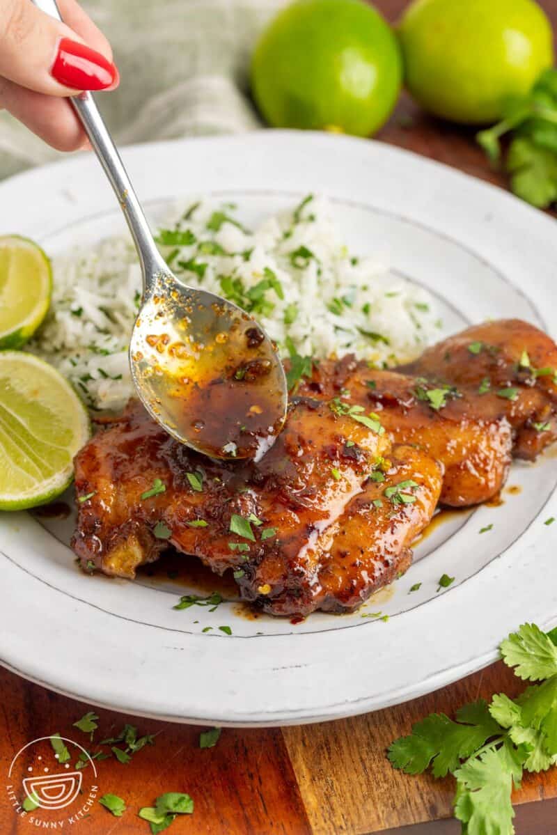 Stovetop Honey Lime Chicken Recipe - Little Sunny Kitchen