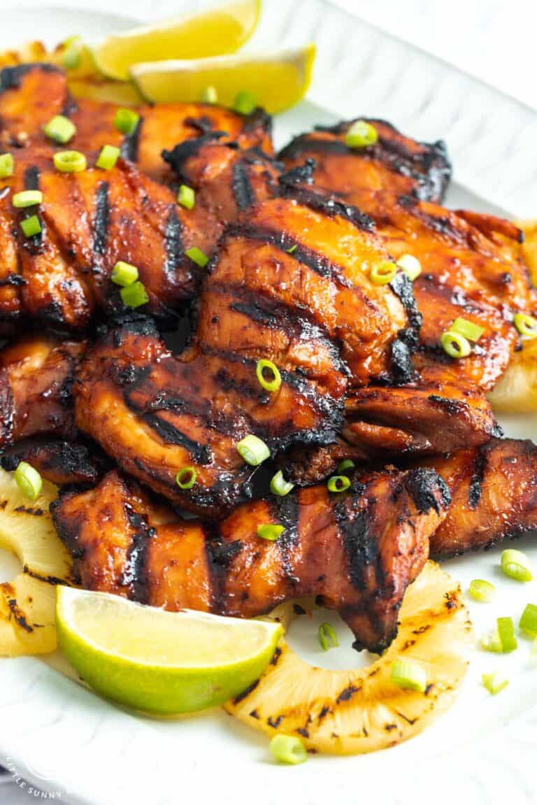 Grilled Hawaiian Huli Huli Chicken - Little Sunny Kitchen