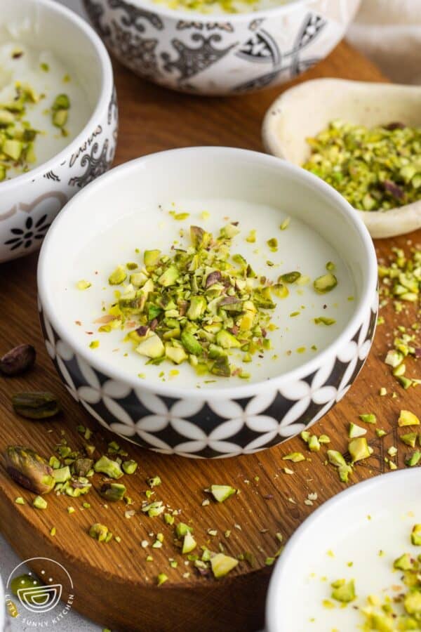 Mouhalabieh (Middle Eastern Milk Pudding) - Little Sunny Kitchen