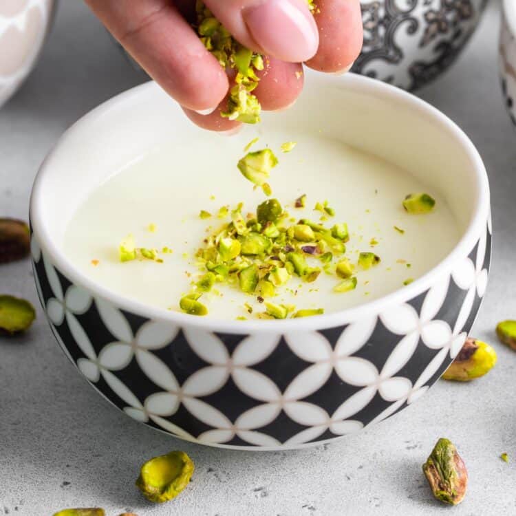 Mouhalabieh (Middle Eastern Milk Pudding) - Little Sunny Kitchen