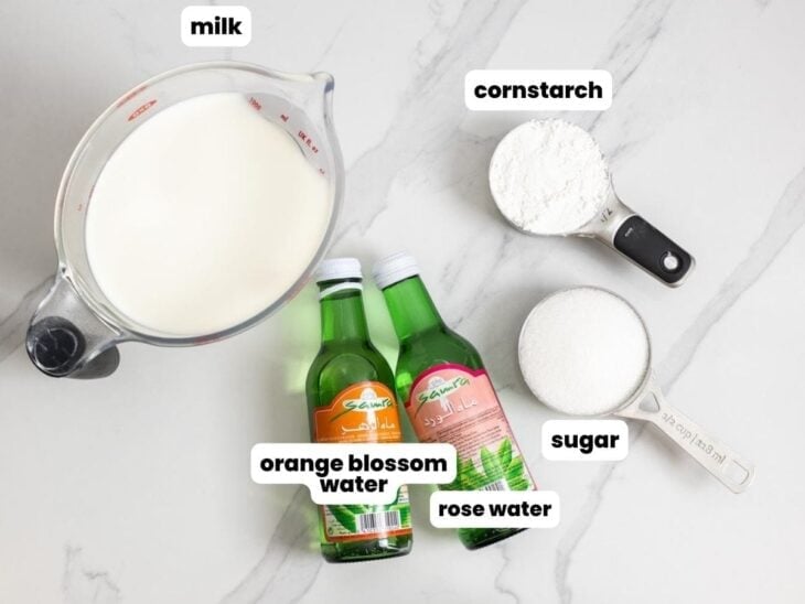 Mouhalabieh (Middle Eastern Milk Pudding) - Little Sunny Kitchen