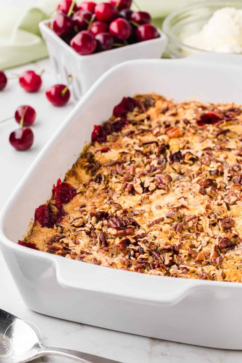 Easy Cherry Dump Cake - Little Sunny Kitchen