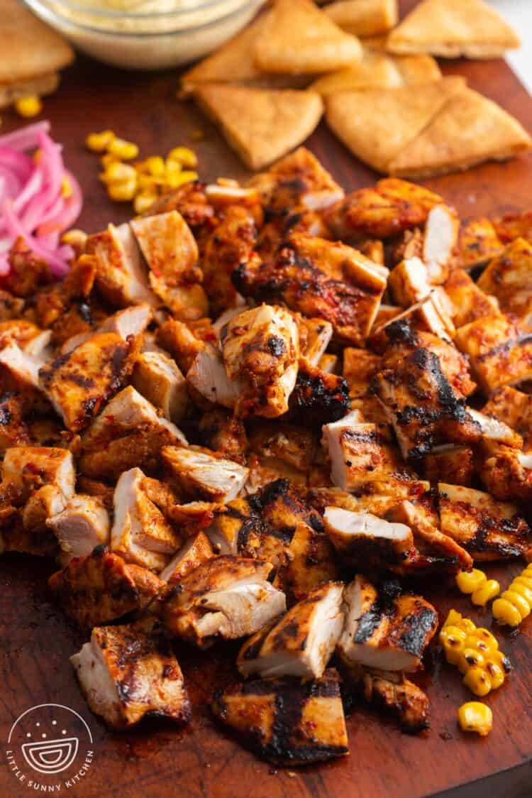 Delicious Grilled Harissa Chicken - Little Sunny Kitchen