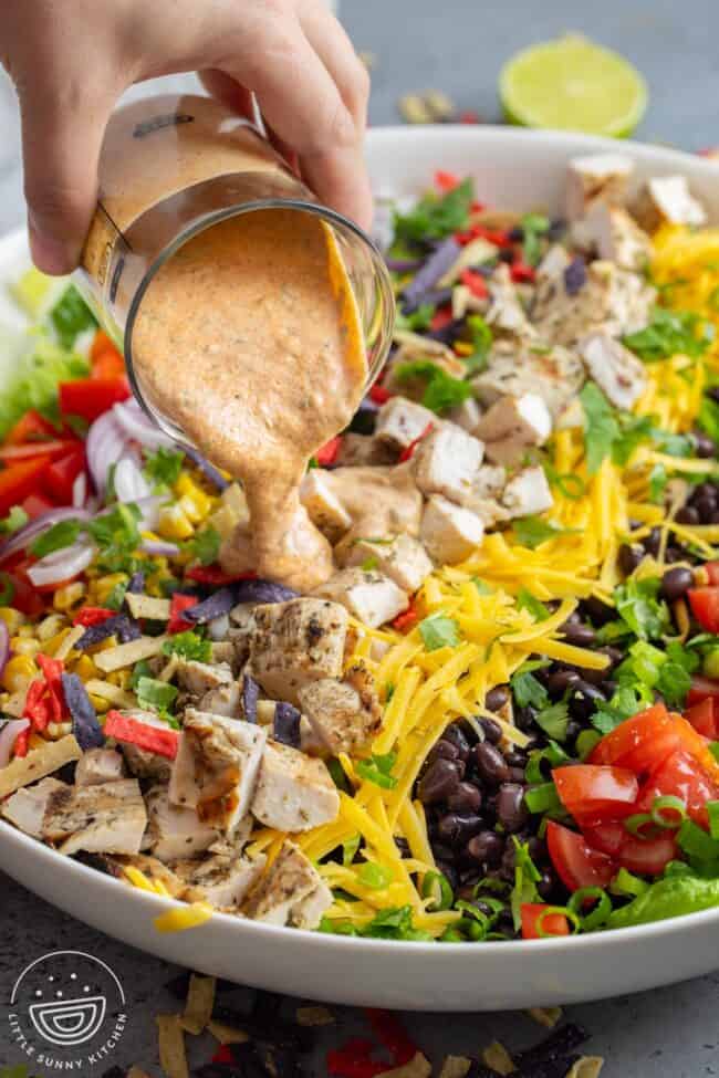 Easy Tex Mex Salad - Little Sunny Kitchen