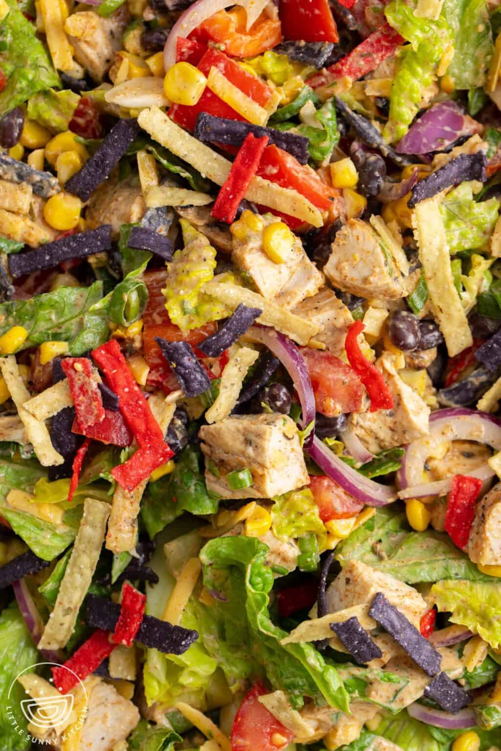 Easy Tex Mex Salad - Little Sunny Kitchen