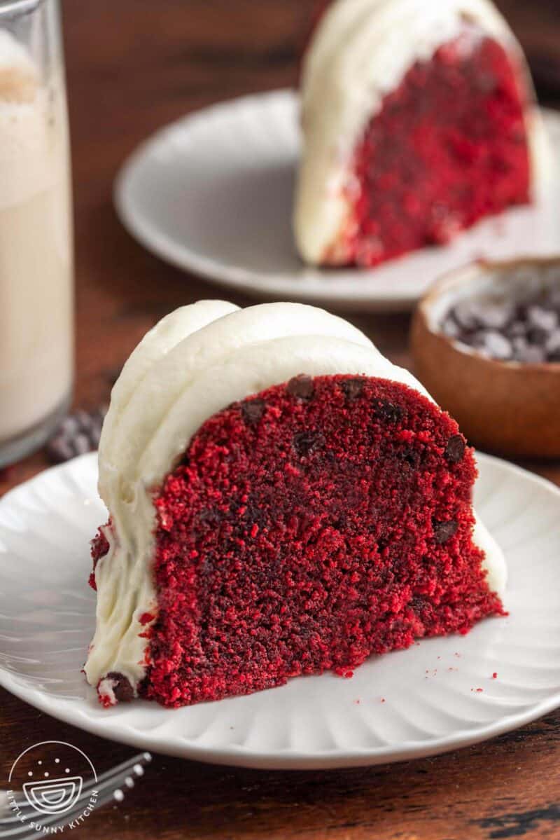 Red Velvet Pound Cake - Little Sunny Kitchen
