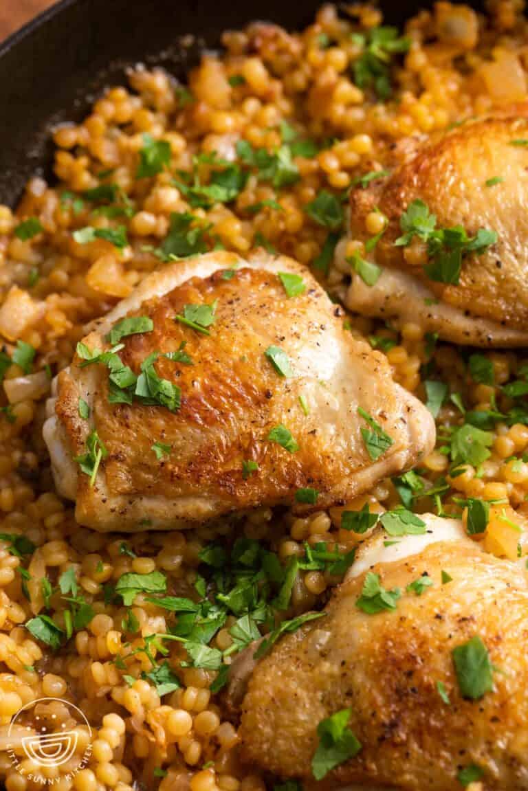 One Pan Chicken and Couscous - Little Sunny Kitchen