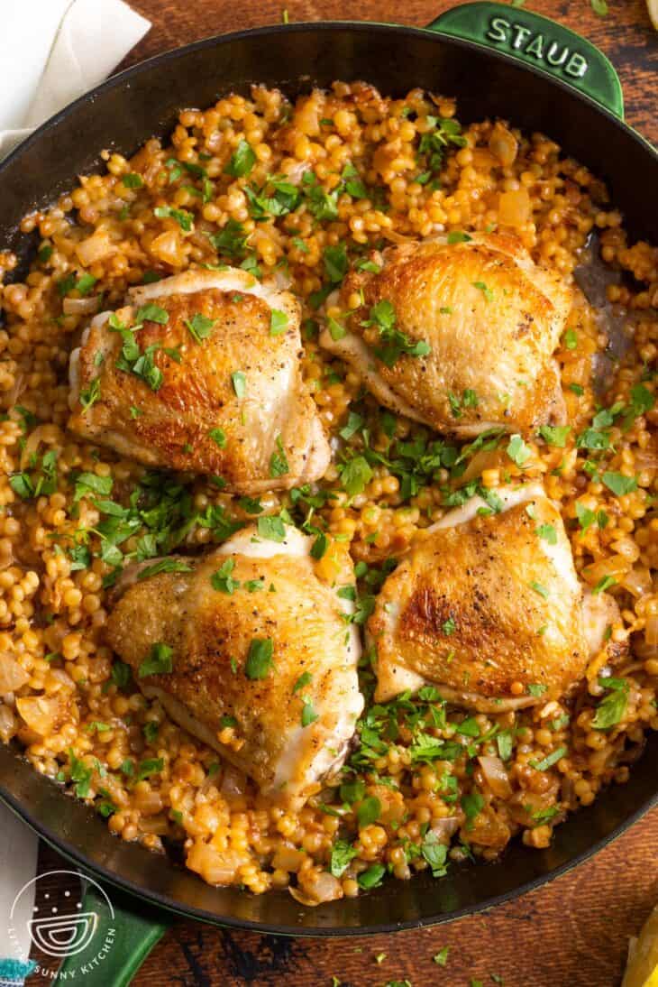 One Pan Chicken and Couscous - Little Sunny Kitchen