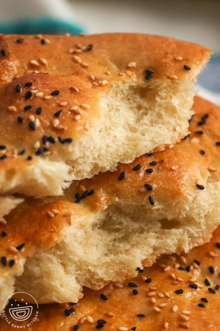 Turkish Ramadan Bread (Ramazan Pidesi) - Little Sunny Kitchen