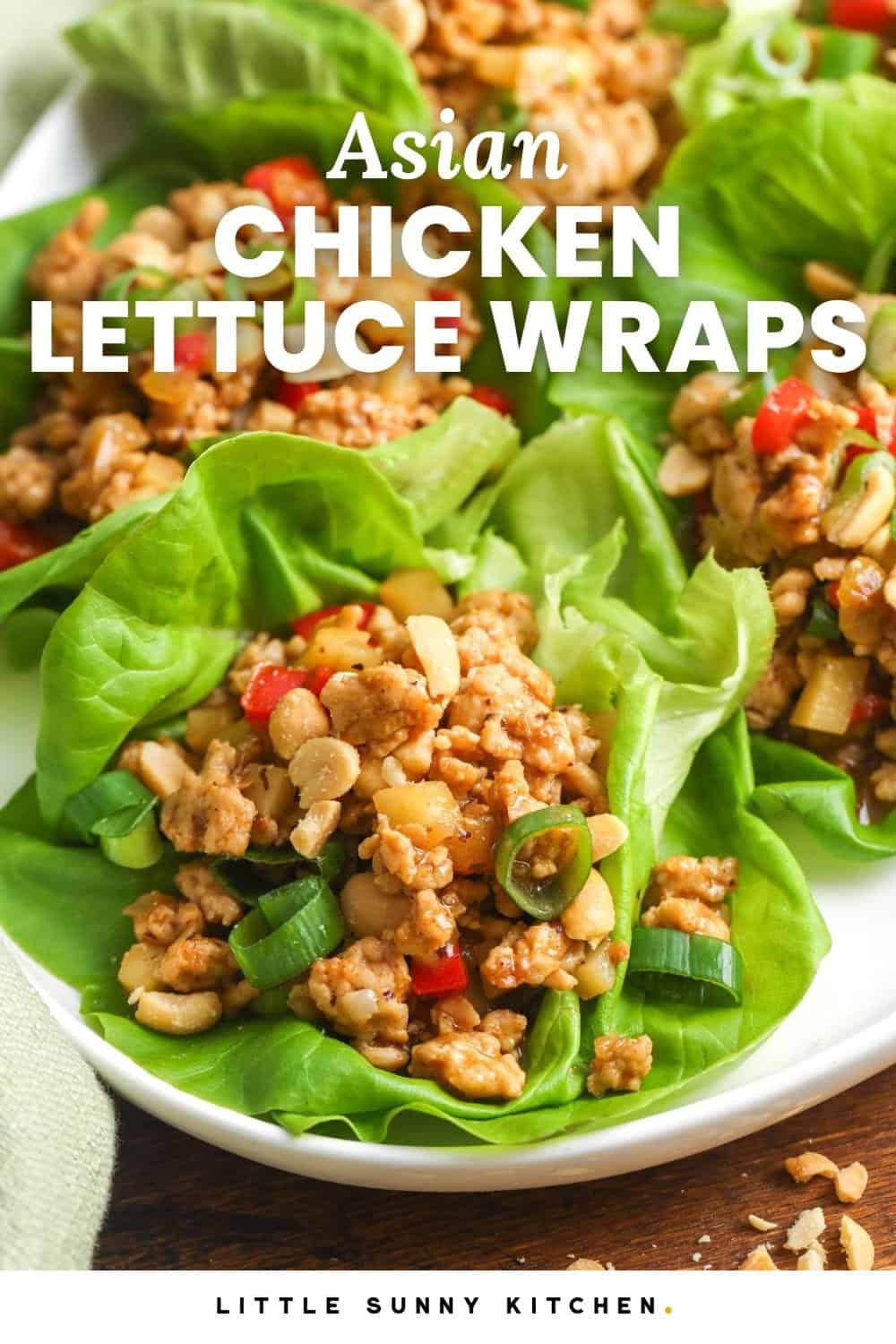 Easy Asian Chicken Lettuce Wraps