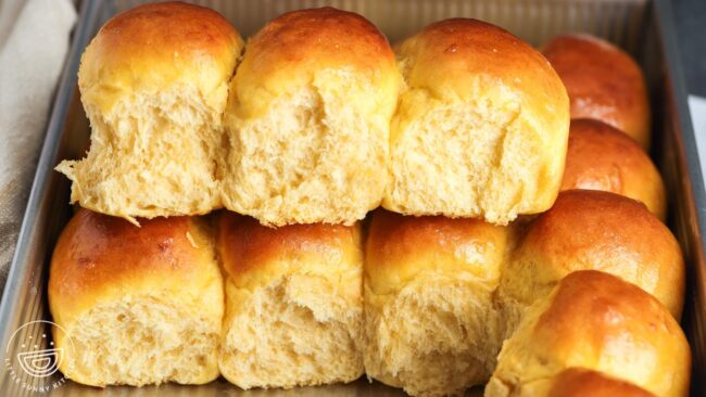Soft and Fluffy Sweet Potato Dinner Rolls