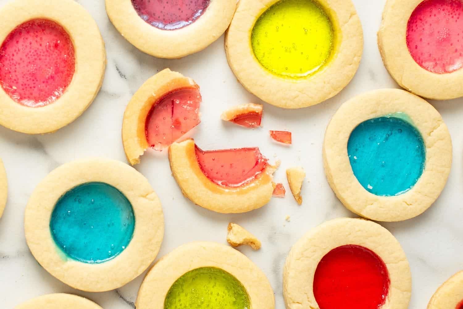 Beautiful Stained Glass Cookies
