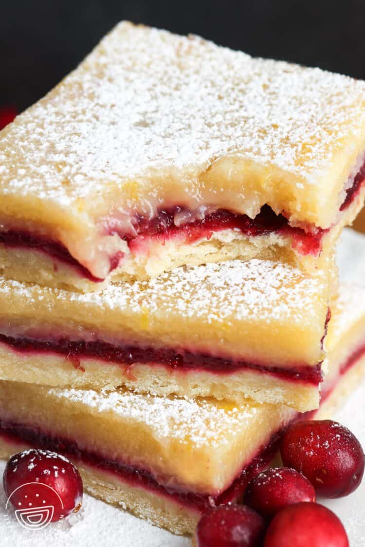 Cranberry Lemon Bars Recipe