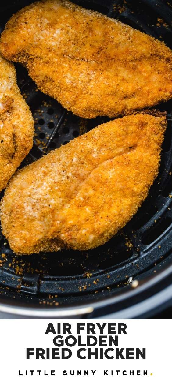 Air Fryer Chicken Breast (Healthier Crispy Fried Chicken)