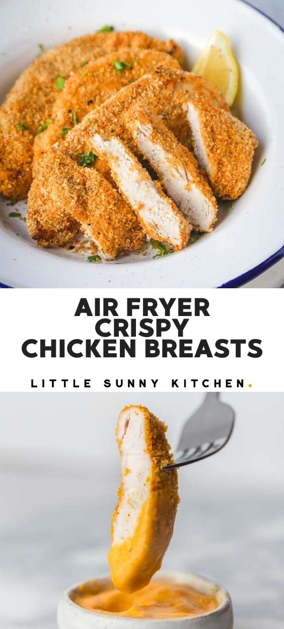 Air Fryer Chicken Breast (Healthier Crispy Fried Chicken)