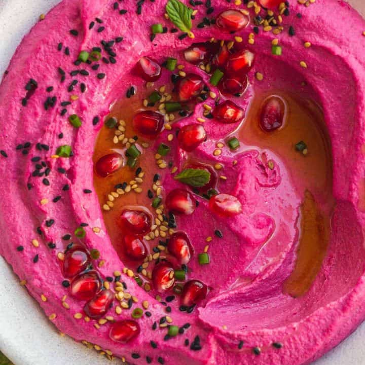 Easy Beet Hummus Recipe - Little Sunny Kitchen