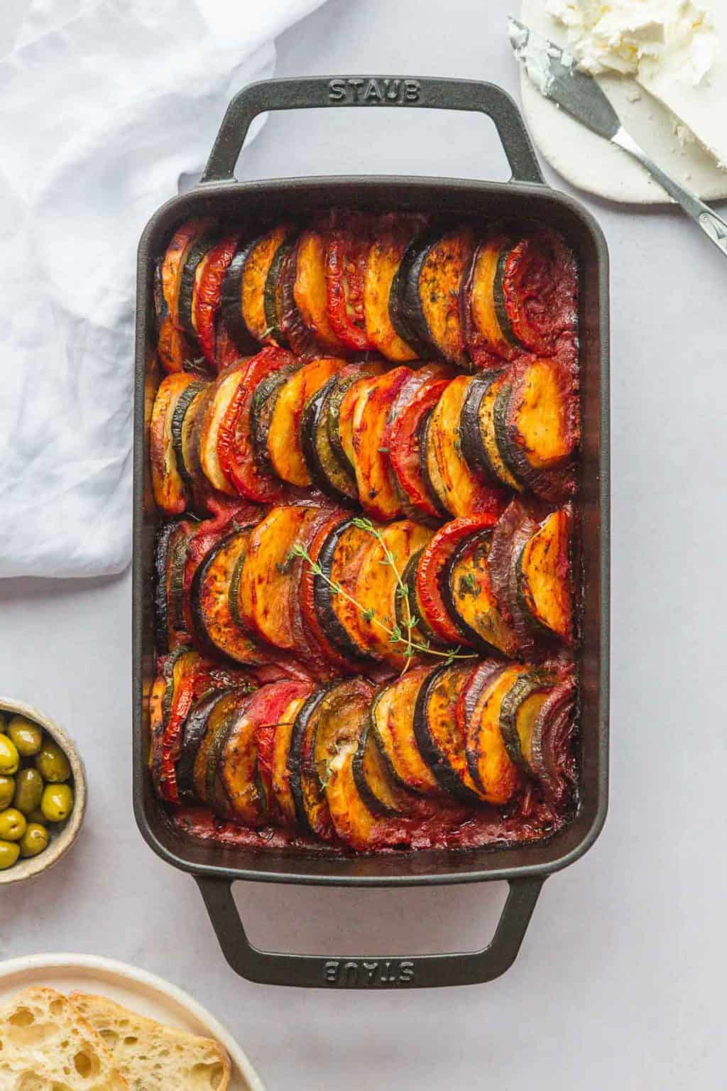 Briam (Traditional Greek Roasted Vegetables) - Little Sunny Kitchen