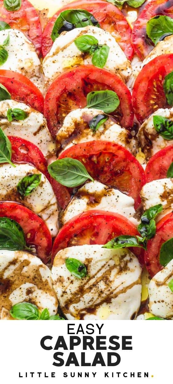 Easy Italian Caprese Salad Recipe - Little Sunny Kitchen