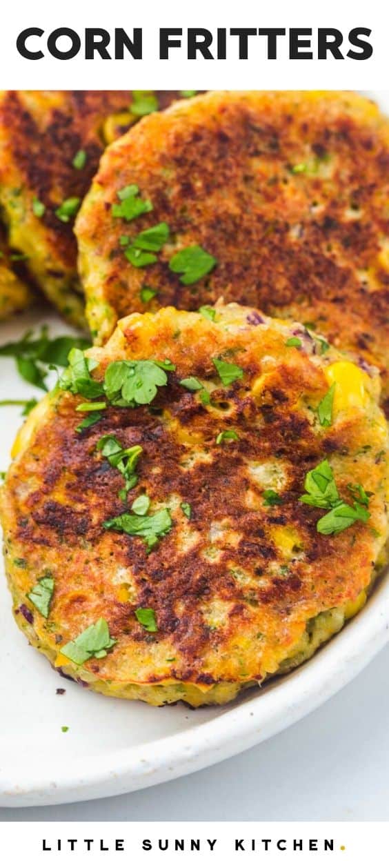 Crispy Corn Fritters Recipe - Little Sunny Kitchen