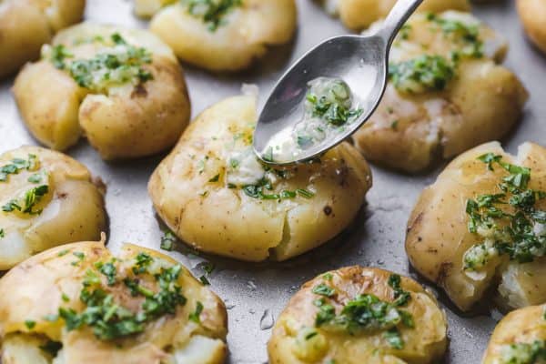 Crushed New Potatoes Recipe - Little Sunny Kitchen