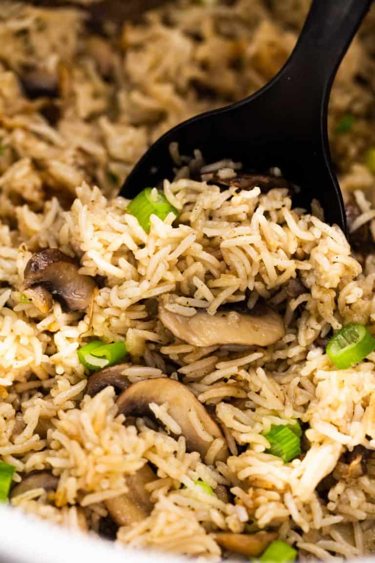 Instant Pot Mushroom Rice - Little Sunny Kitchen