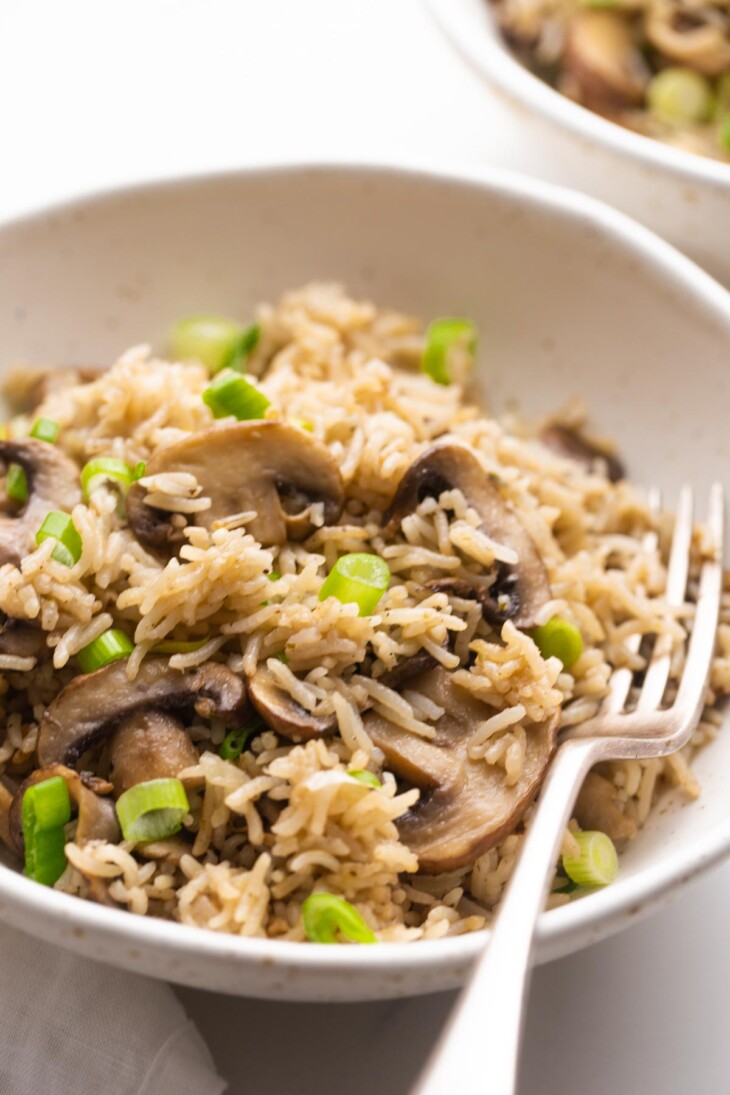 Instant Pot Mushroom Rice - Little Sunny Kitchen