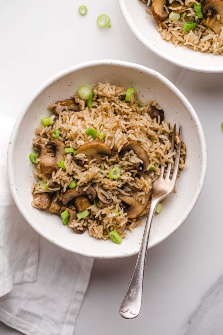 Instant Pot Mushroom Rice - Little Sunny Kitchen