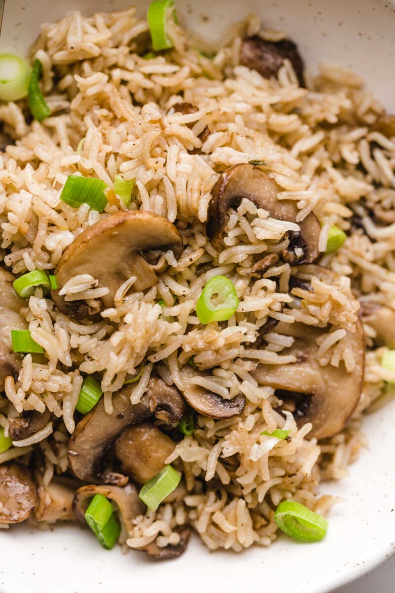 Instant Pot Mushroom Rice - Little Sunny Kitchen
