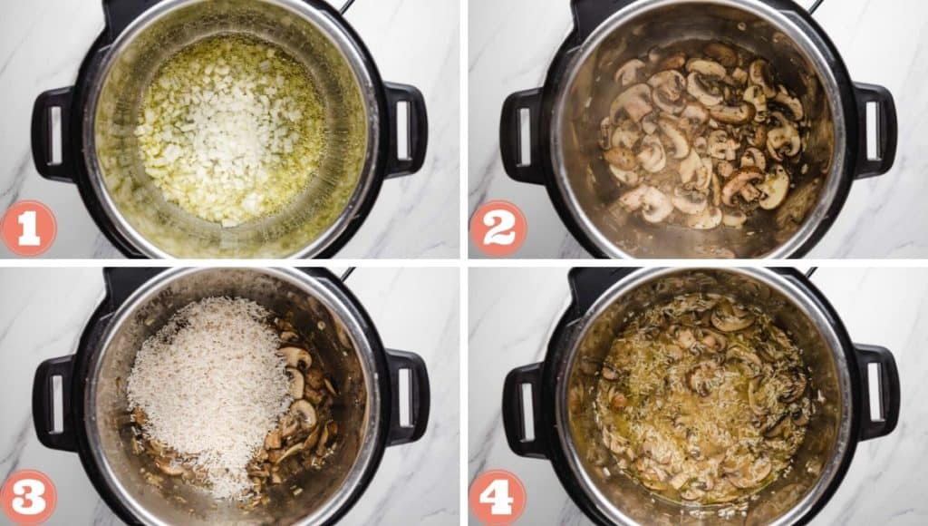 Instant Pot Mushroom Rice - Little Sunny Kitchen