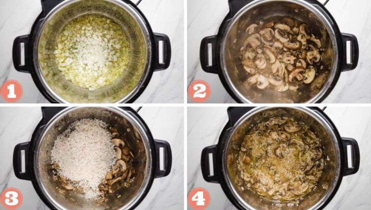 Instant Pot Mushroom Rice - Little Sunny Kitchen