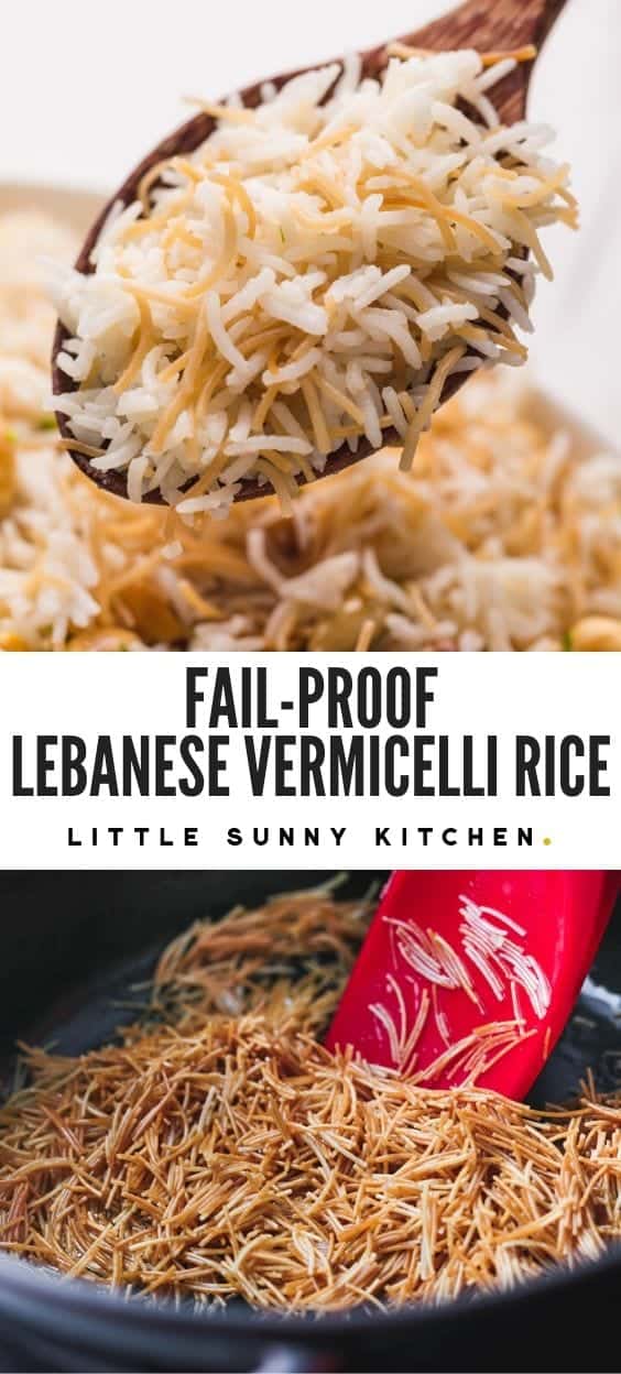 Lebanese Rice with Vermicelli - Little Sunny Kitchen